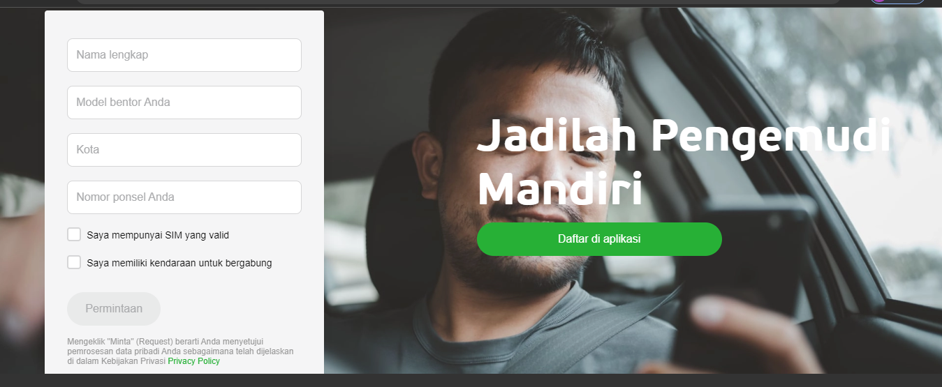 Cara Daftar Driver Indriver dan Link Pendaftaran - Hadapin.com